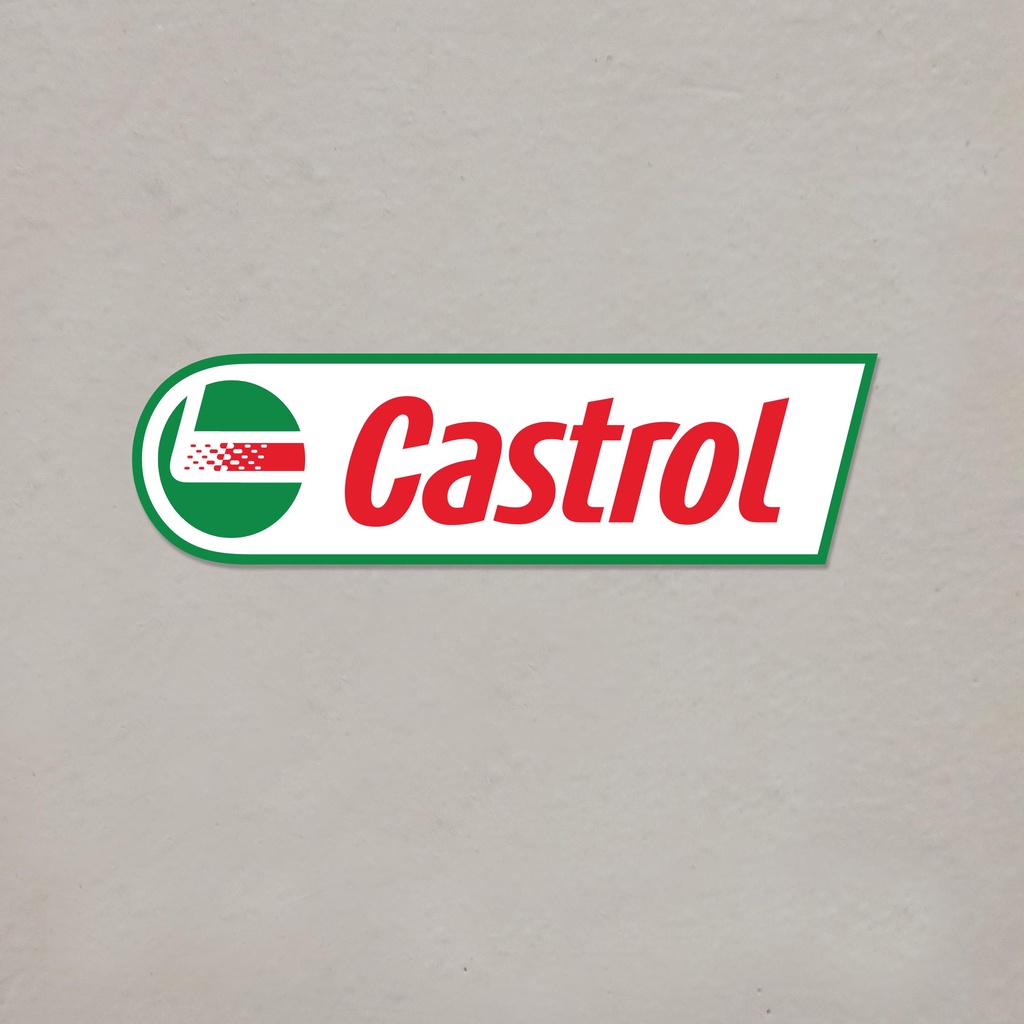 Castrol Logo, vinyl laminated sticker | Shopee Philippines