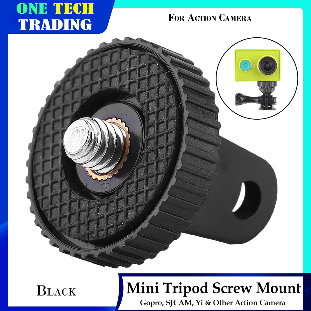 1/4 Screw Mini Tripod Screw Mount For GoPro Action camera | Shopee ...