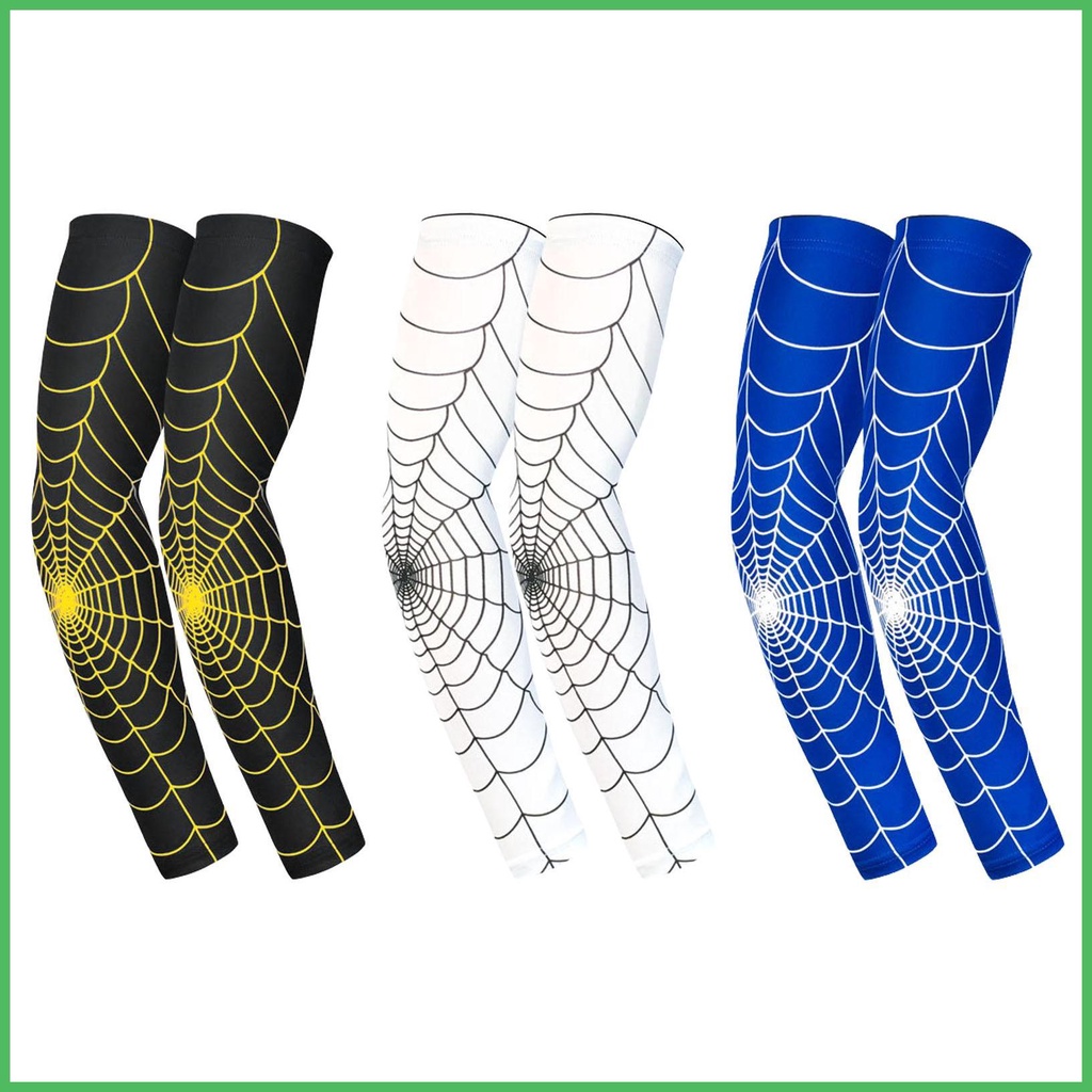 UV Sun Protection Arm Sleeves Spider Web Sunscreen Arm Sleeves UV ...