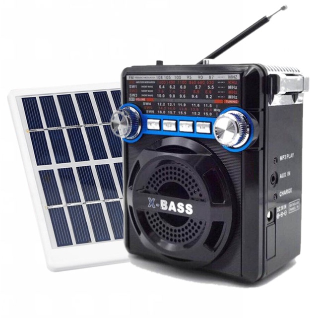 Xbass Am-058 Rechargeable Portable Band Radio With Usb Slot Led ...