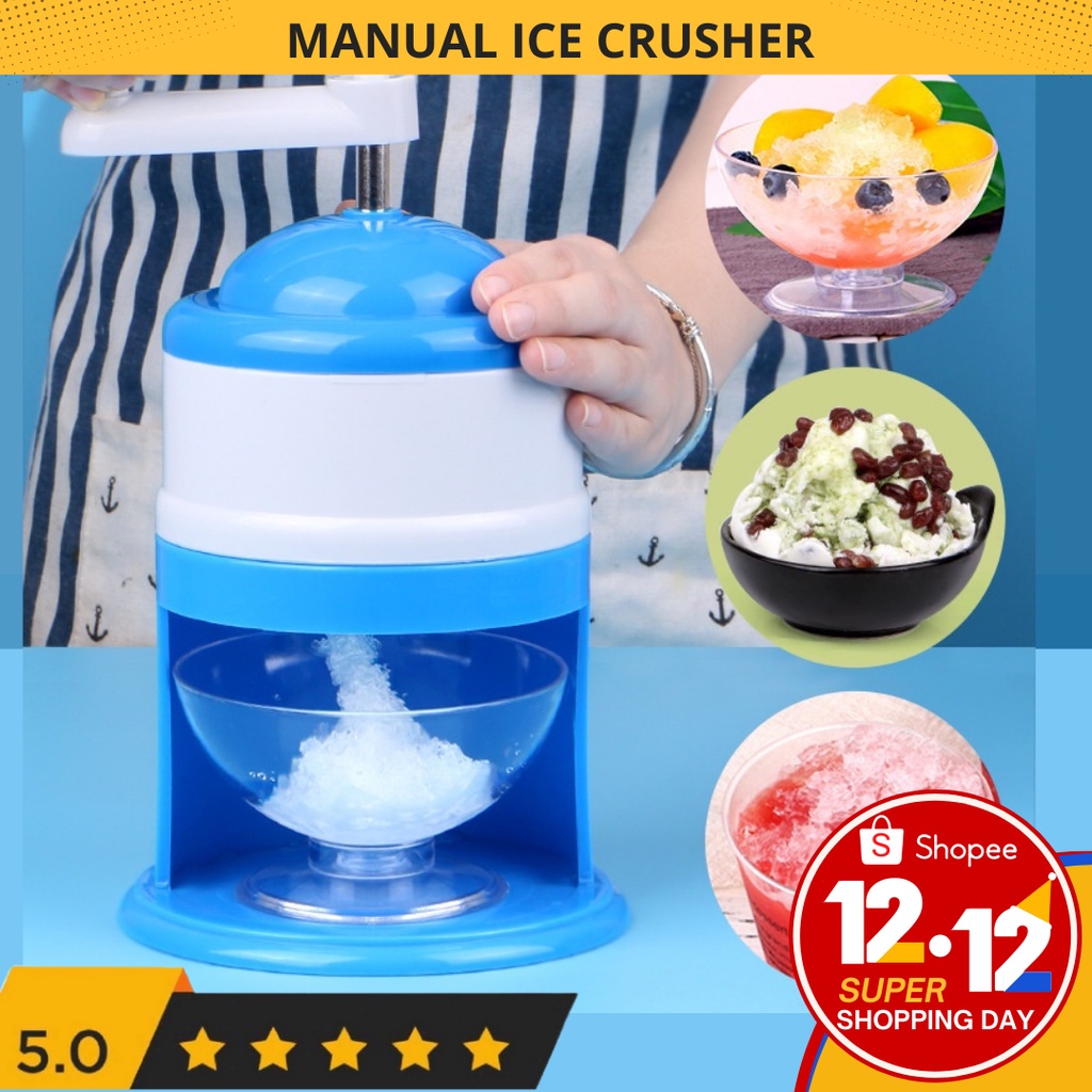 Manual Ice Crusher Portable Hand Crank Manual Ice Breaker Mini Hail Ice ...