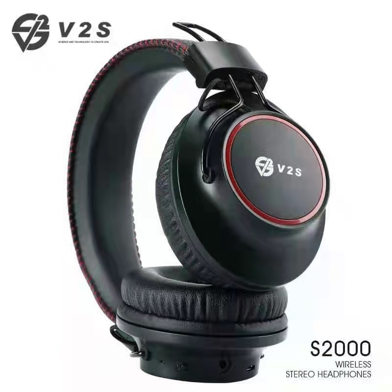 V2S EX2 Over Ear Wireless Bluetooth Stereo Headphone With Soft Silicone ...