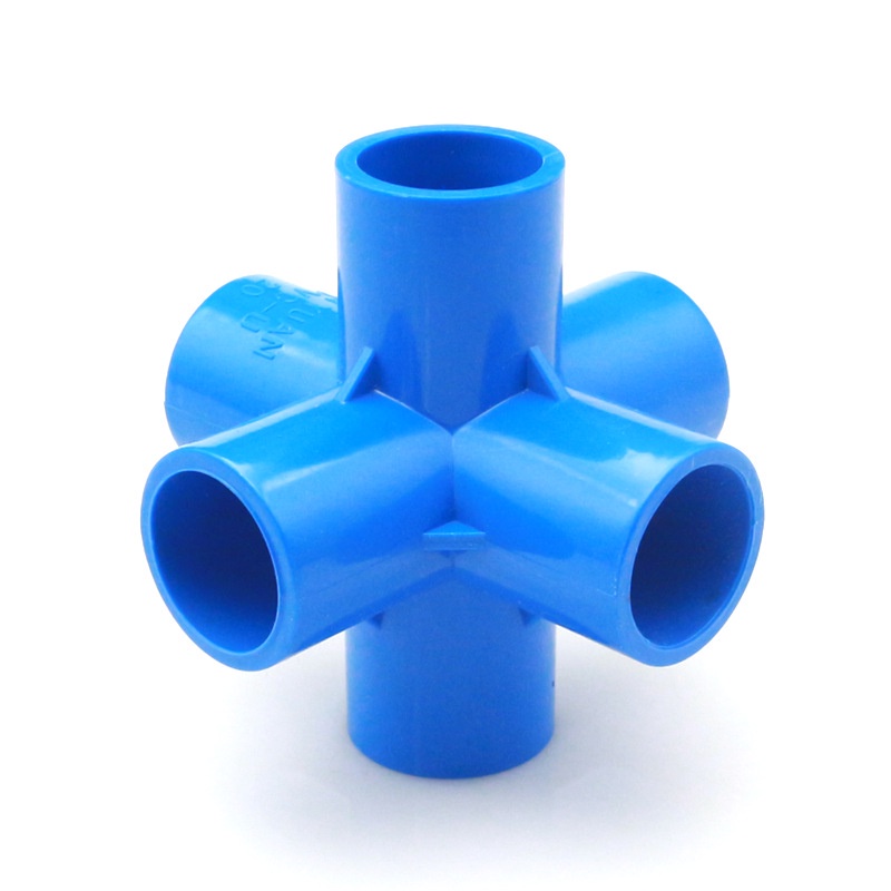 Blue PVC Pipe Connector | 3-Way| 4- Way| 5-Way| 6-Way/ PVC Water Supply ...
