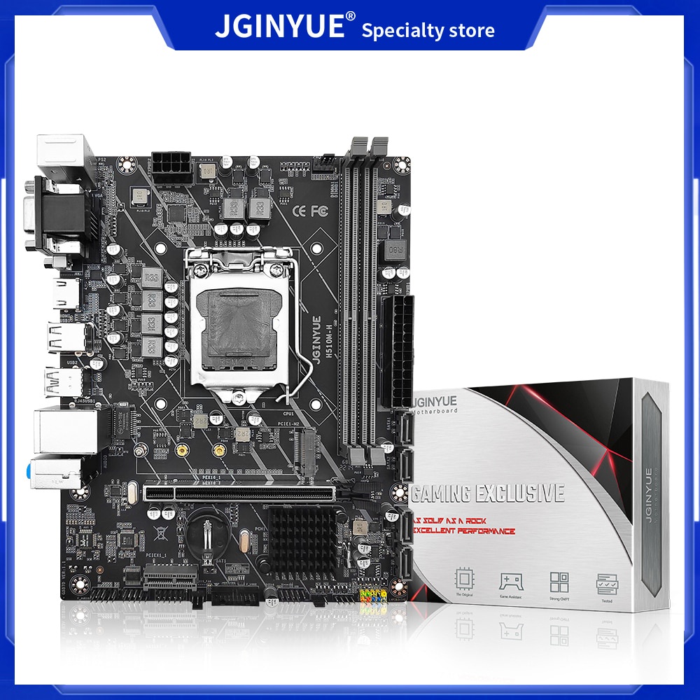 JGINYUE H510M Motherboard LGA 1200 Pin Supports 10Th And 11Th ...