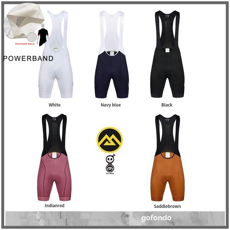 Skull Monton Powerband Cycling Bib Shorts with 20d Gel Pad 2021 URBAN CYCLING BIB SHORTS ...
