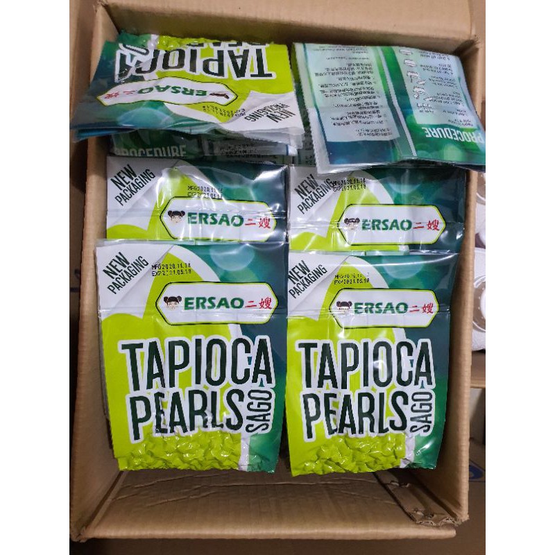 ERSAO TAPIOCA BLACK PEARLS (1BOX) | Shopee Philippines