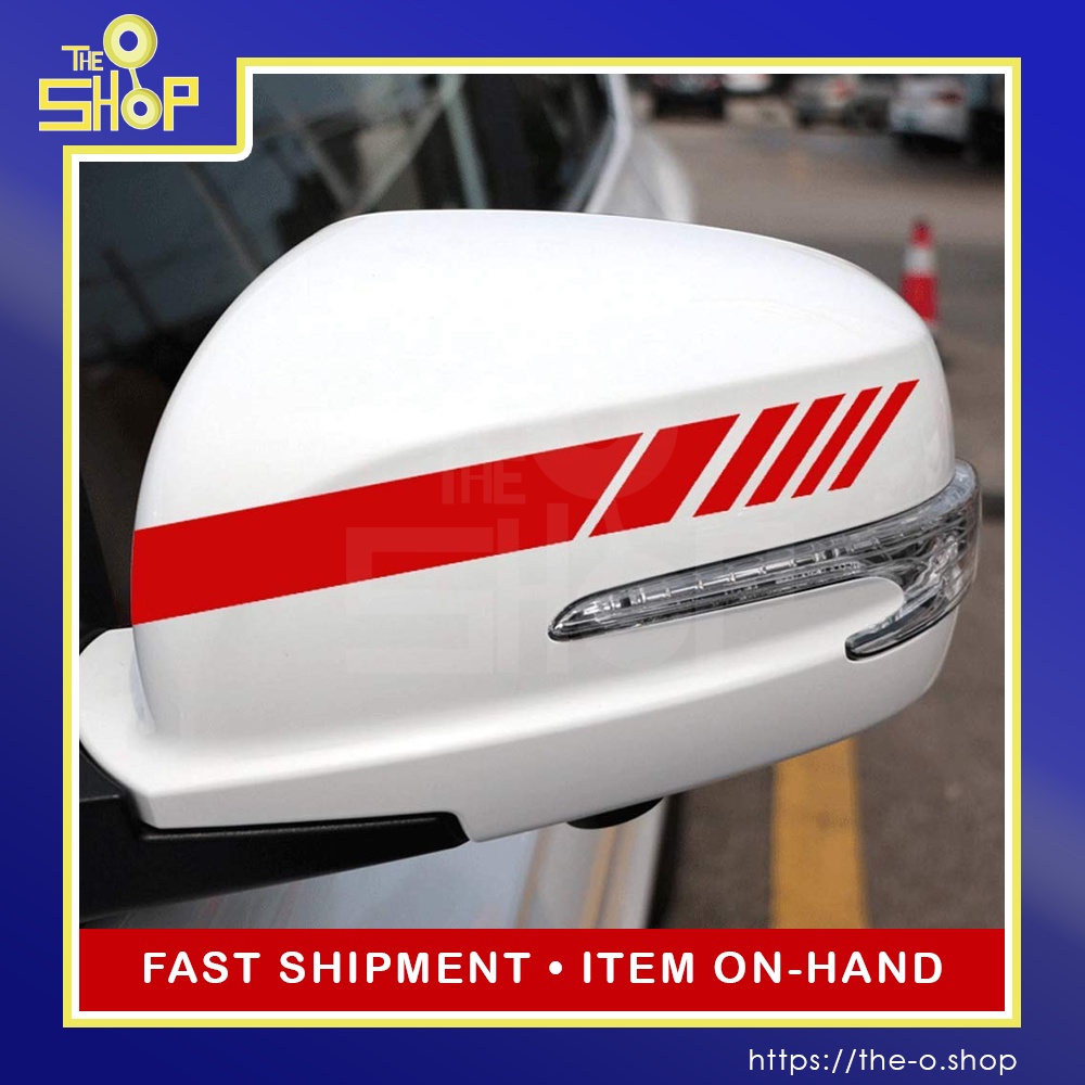 New Car/Motorcycle Side Mirror/Rear View Decal Vinyl Stickers | Longer ...