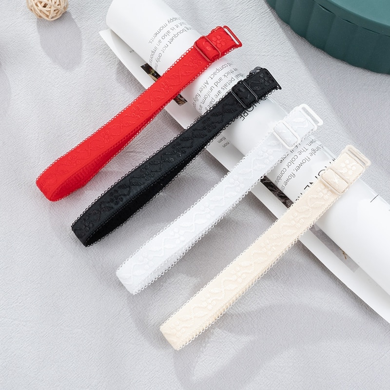 ECMLN 1Pair Nonslip Elastic Adjustable Band Bra Strap Holder Strap ...