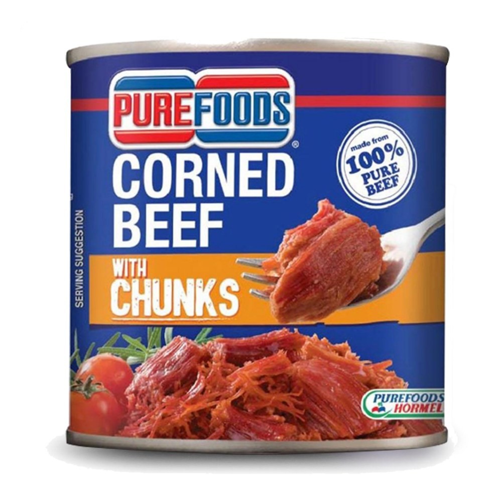 Purefoods Corned Beef with Chunks (210g) | Shopee Philippines