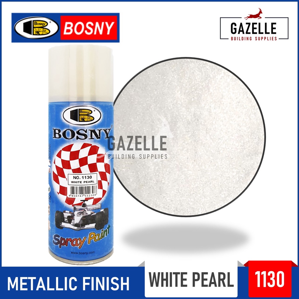 Bosny 100% Acrylic Spray Paint Pearl Metallic Finish Candy Tone Metal ...