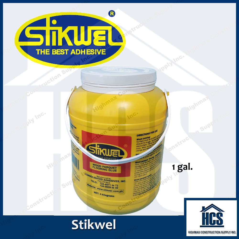 Stikwel Wood Parquet Flooring Glue 4kg Gallon Size - The Best Adhesive ...