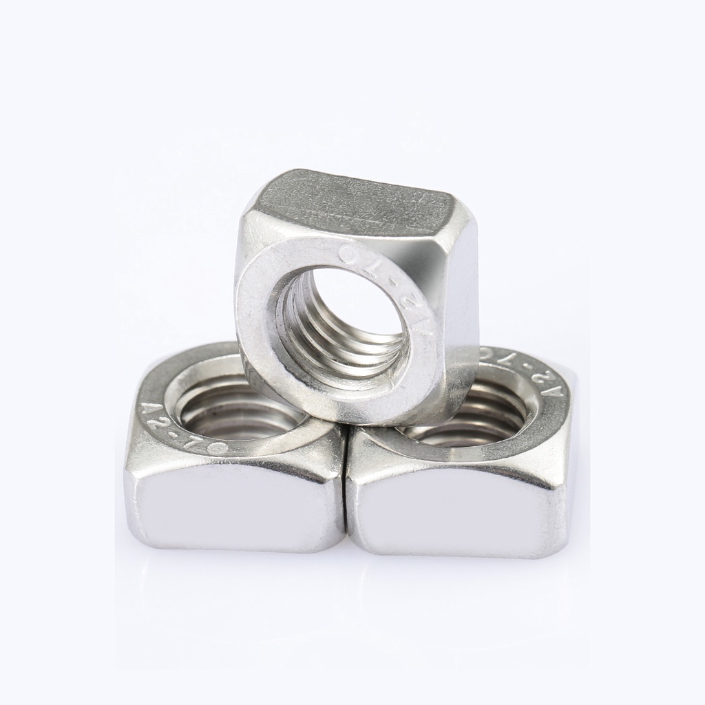 Square nut M3 M4 M5 M6 M8 M10 size thick flat female screw through ...