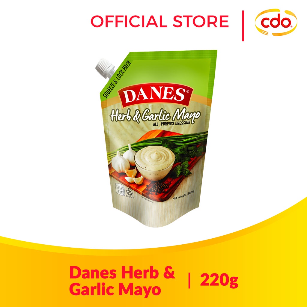 DANES Mayo Dressing 220g (Pouch) Herb & Garlic | Shopee Philippines