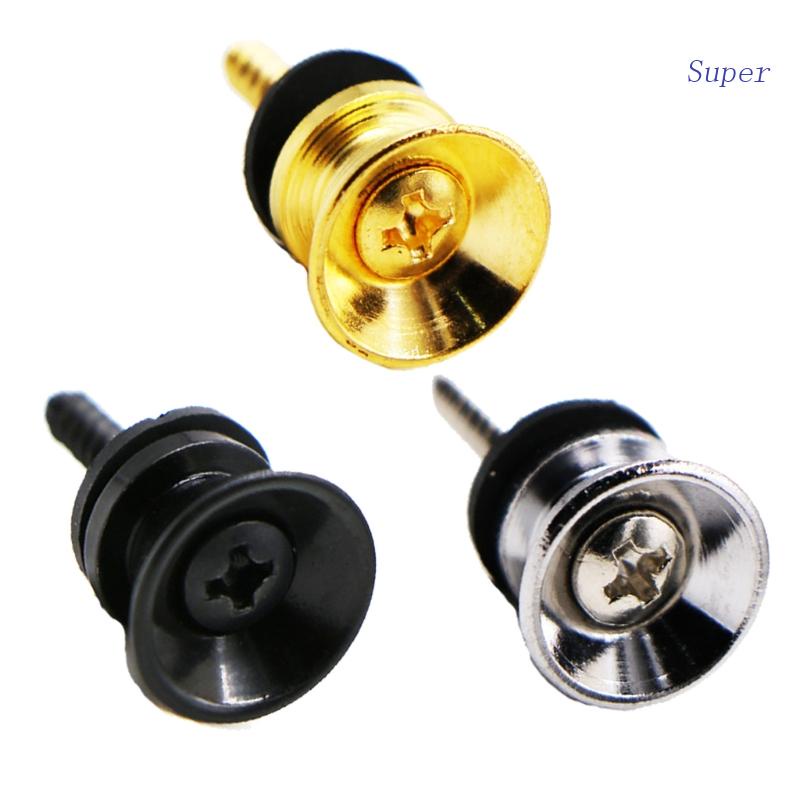 Super Guitar Strap Buckle Lock Button Bolts Metal End Locking Parts ...