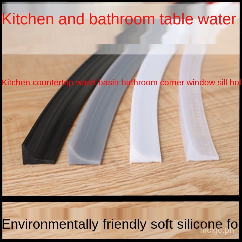 Kitchen Countertop Water Blocking Strip Wash Basin Edge Waterproof ...