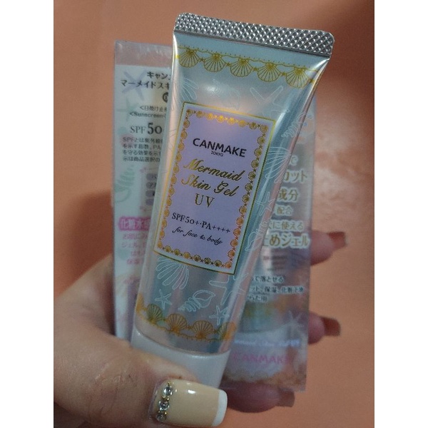 New Canmake Mermaid Skin Gel whitening CANMAKE skin gel UV Sunscreen SPF50+ 40g | Shopee Philippines