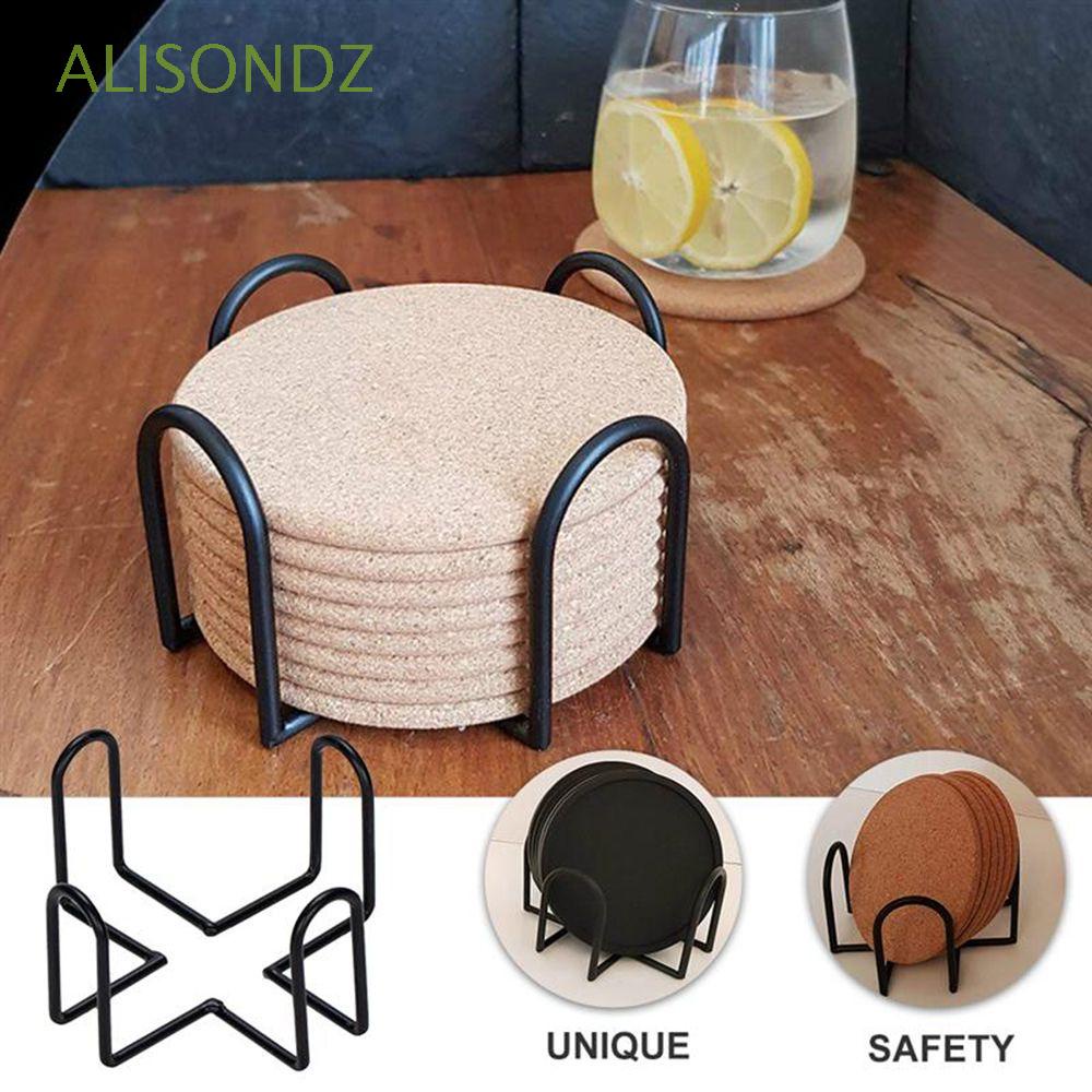 ALISONDZ Iron Coaster Rack Cup Mat Mat Organizer Coaster Holder ...