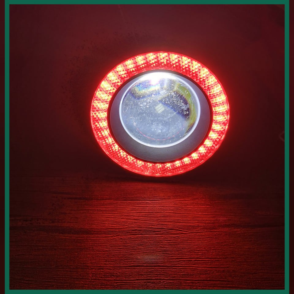 M609 Car Universal 3.5 Inch Cob Angel Eye Fog Lights Headlights ...