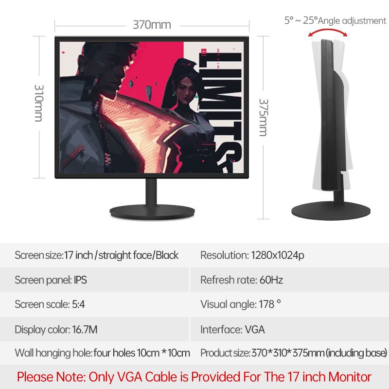 Monitor Original Brand New 27/24/22/19/17 inch LED Monitor 75HZ PC ...