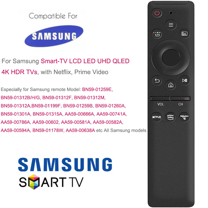 Universal Remote Control Compatible for Samsung Smart-TV LCD LED UHD ...