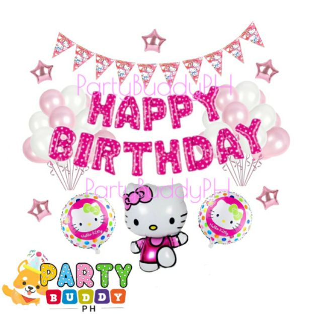 42pc Hello Kitty Complete Banderitas Balloon Foil Set | Shopee Philippines
