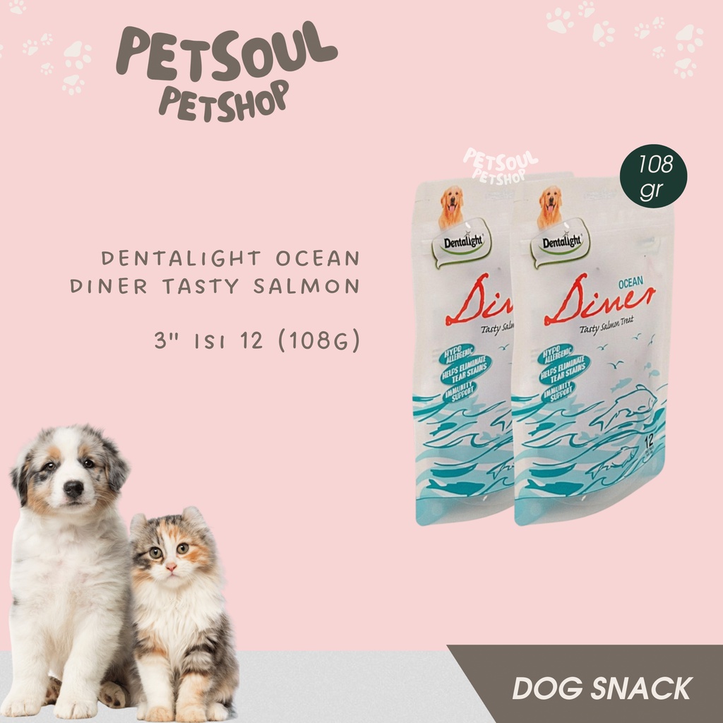 Dentalight Ocean Diner Tasty Salmon Treats 3" Contents 12 (108g) | Shopee Philippines