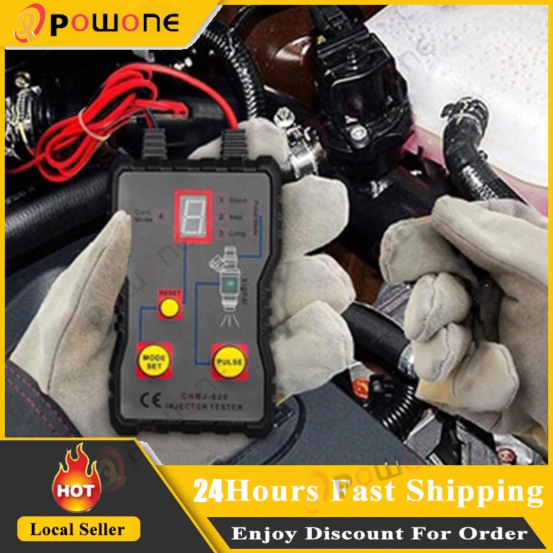 Fuel Injector Tester 4 Pluse Modes Fuel Injector Flush Cleaner Adapter ...