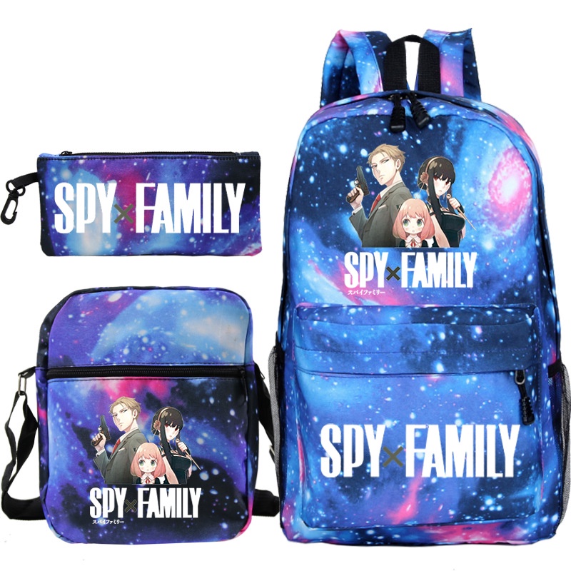SPY X FAMILY 3pcs/Set Backpack 3D Print School Student Bookbag Travel ...