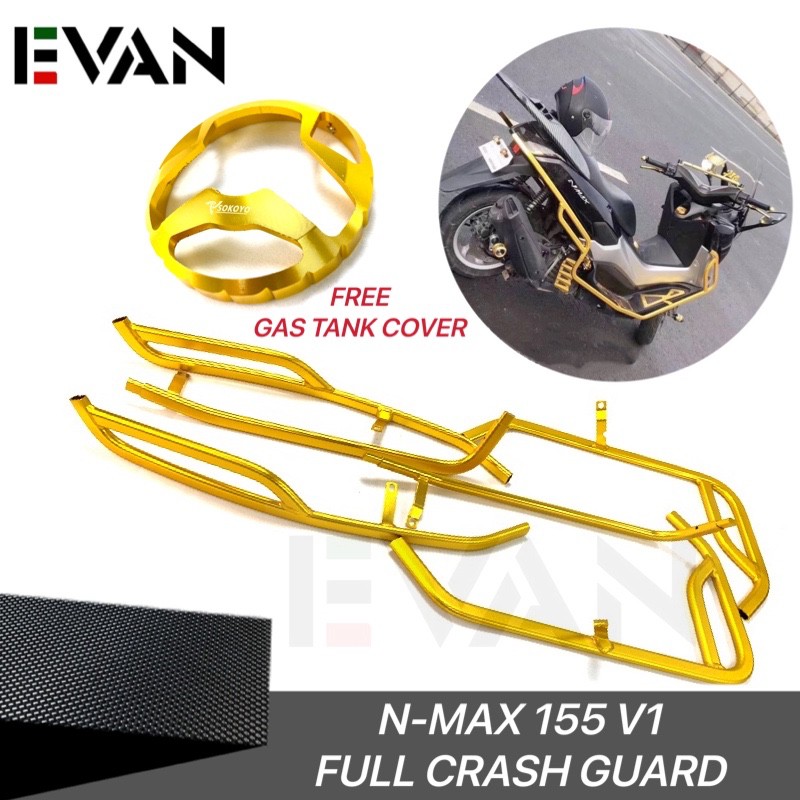 Nmax V1 Full Crash Guard With Gas Tank Cover CNC Alloy Quality Made in ...