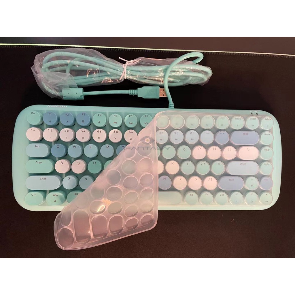 MOFII Candy M Wired Real Mechanical Gaming Keyboard with Backlit Punk ...