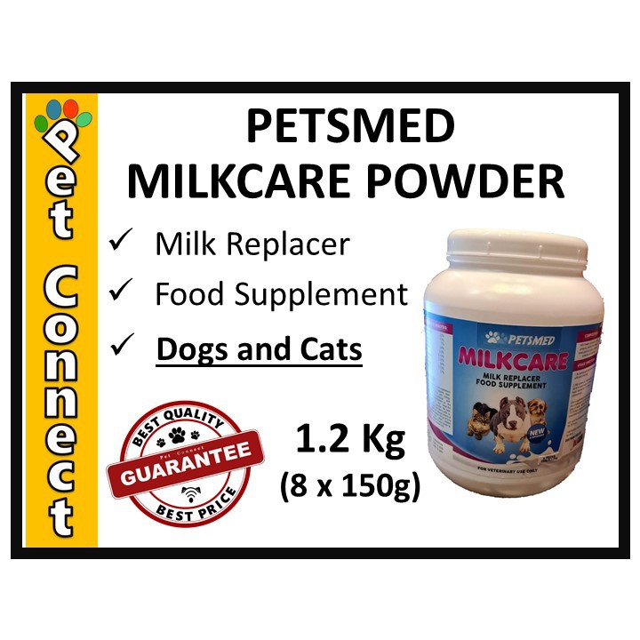 Petsmed MILKCARE 1.2Kg Tub Milk Replacer Food Supplement for CATS and ...
