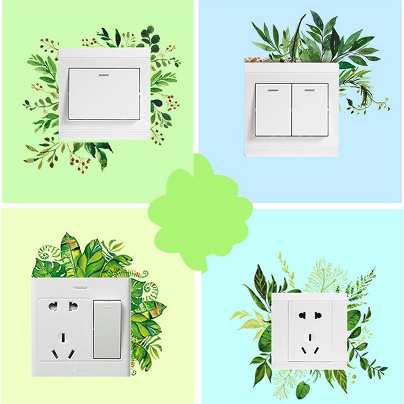 Light Switch Sticker Decal Wall Stickers / Nordic INS Style Green ...