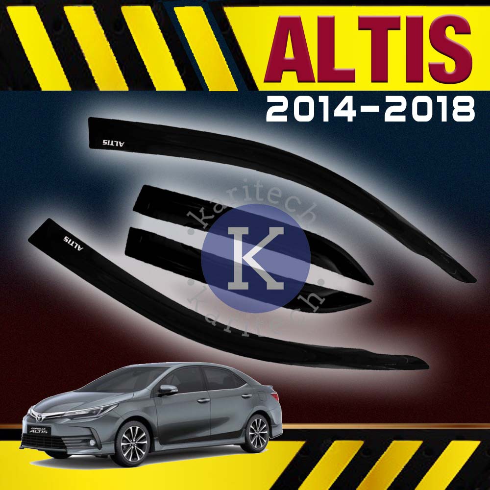 Toyota Altis 2014 up to 2018 ( Rain Guard Window Visor ) - | Shopee ...