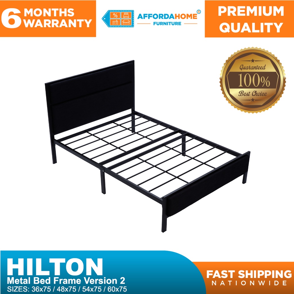 Hilton (V2) Metal Bed Frame - Affordahome Furniture | Shopee Philippines
