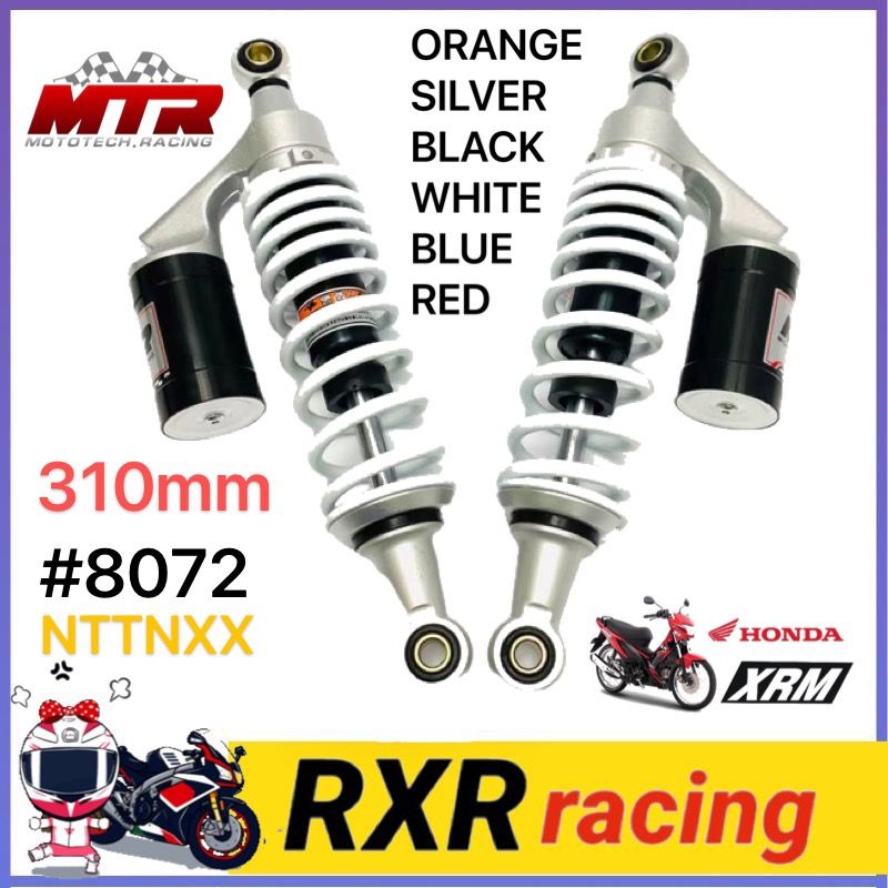 MTR REAR SHOCK (Semi Loward) 310MM For XRM110 XRM125 Wave100 Wave110 ...