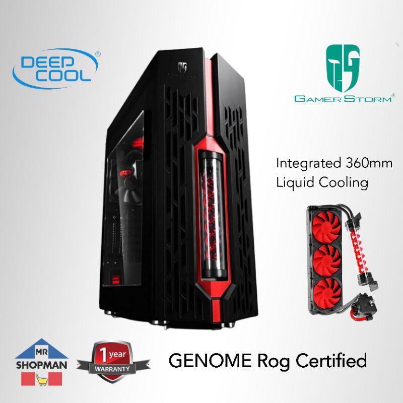 Deepcool Genome Rog Certified w/ 360mm Liquid Cooling Desktop Computer ...