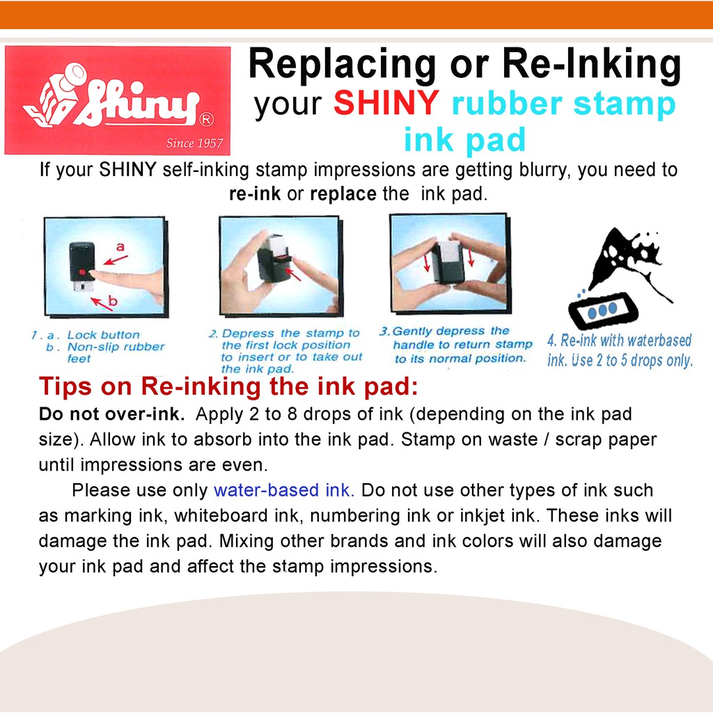 Shiny Refill Ink for Self-Inking Stamps 28ml | Shopee Philippines