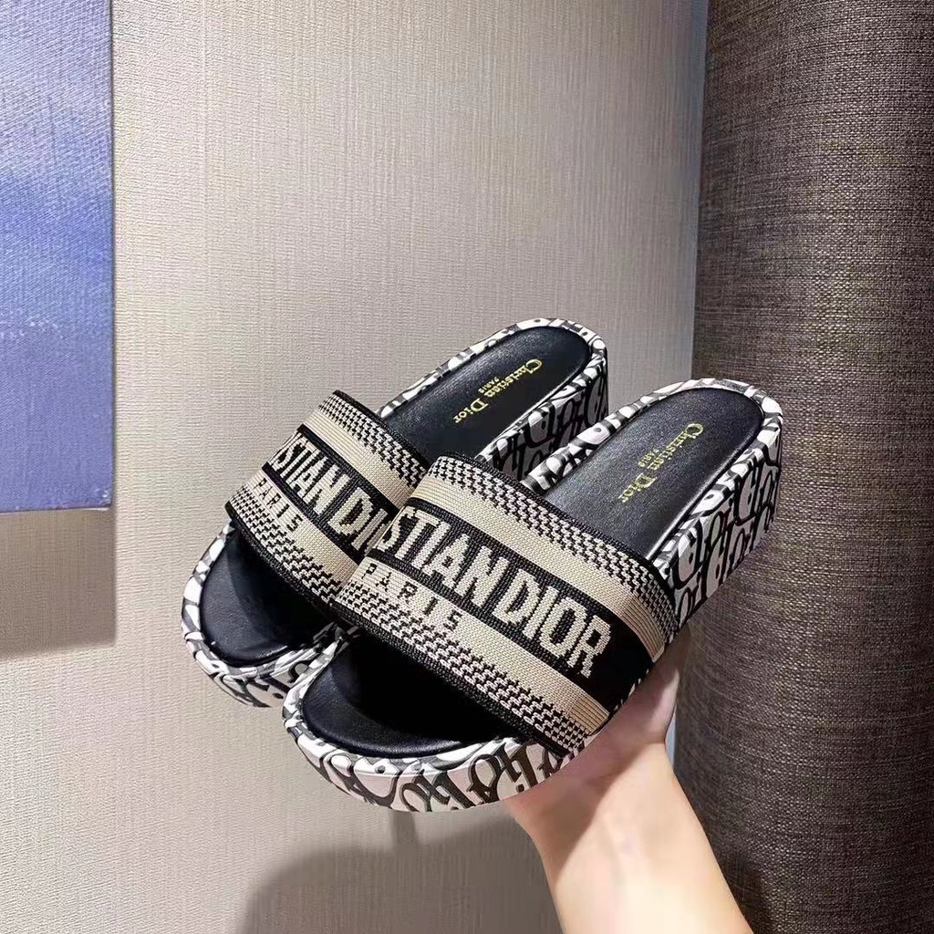 new super fashion Knitted telescopic 2 inch wedge sandals for women ...