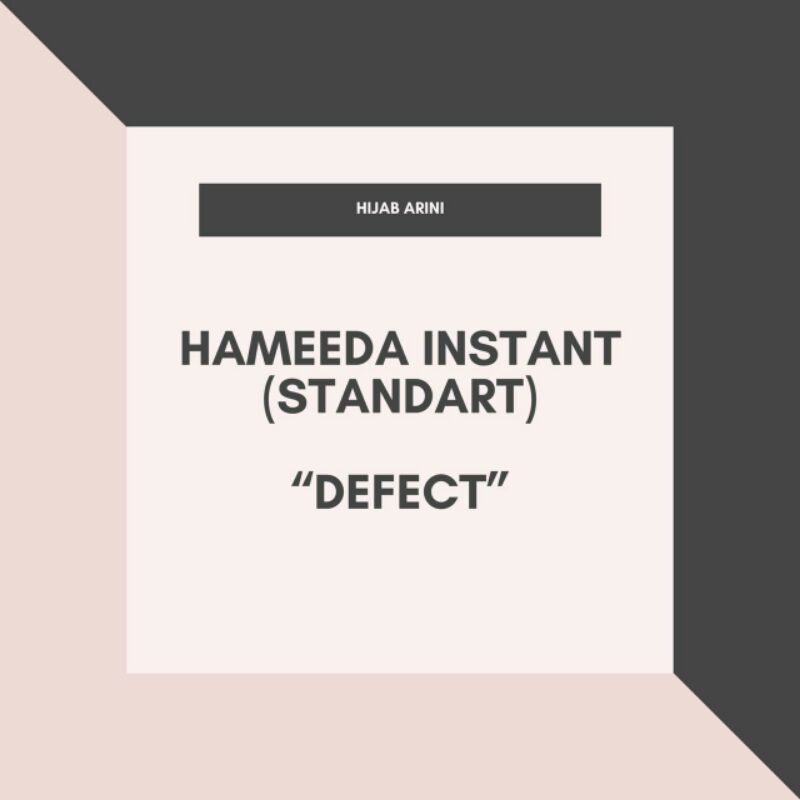 Instant HAMEEDA (DEFECT) | Shopee Philippines