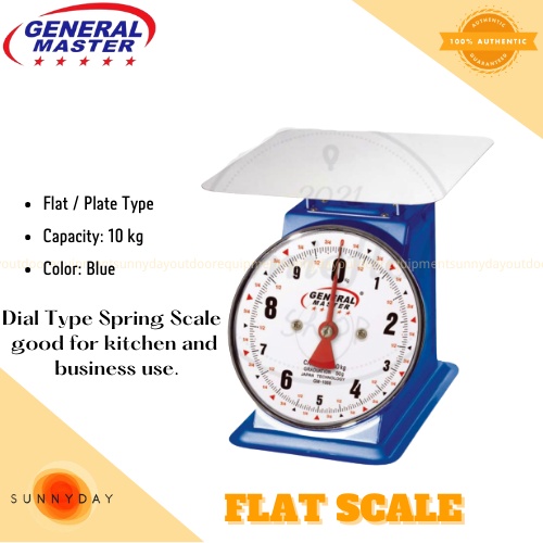General Master Weighing Scale/Table Scale Dial Spring Scale 10 Kg | Shopee Philippines
