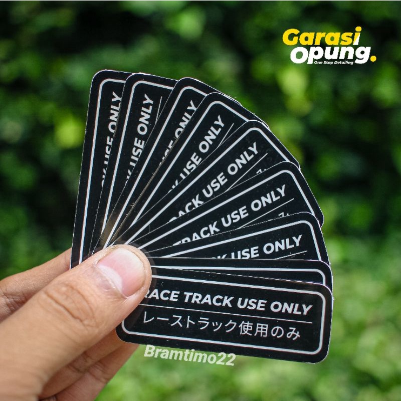 Sticker/sticker - Race Track Use Only | Shopee Philippines