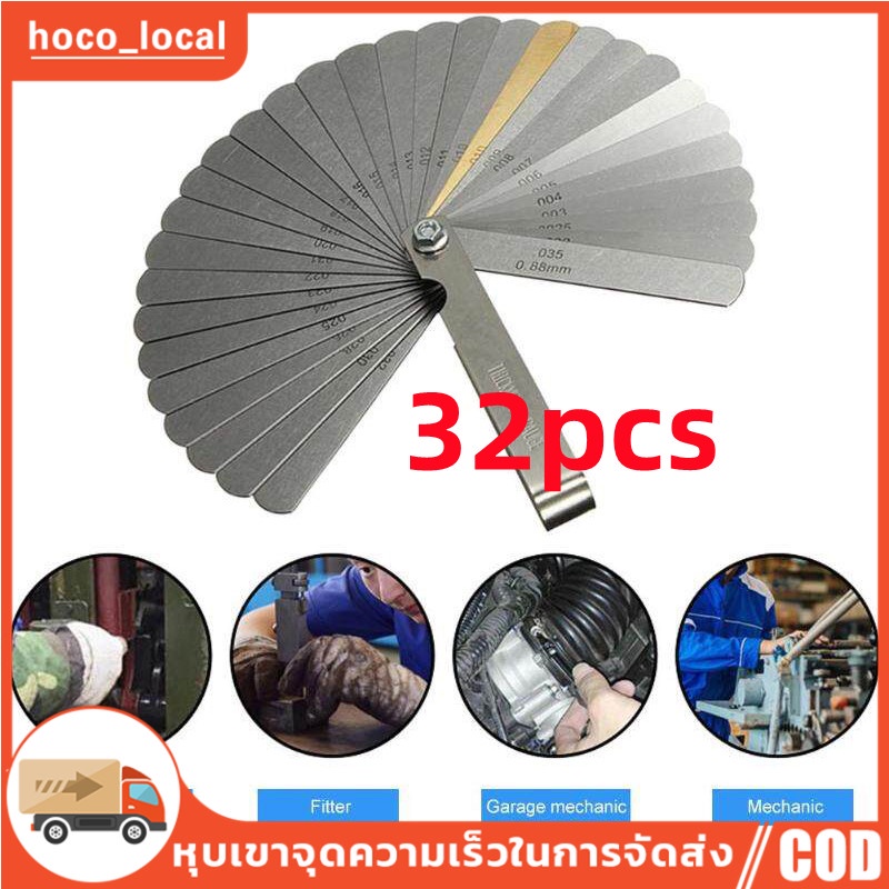 Finler Gauge 32 Blades Filler Valve Setter Set Exhaust Feeler | Shopee ...