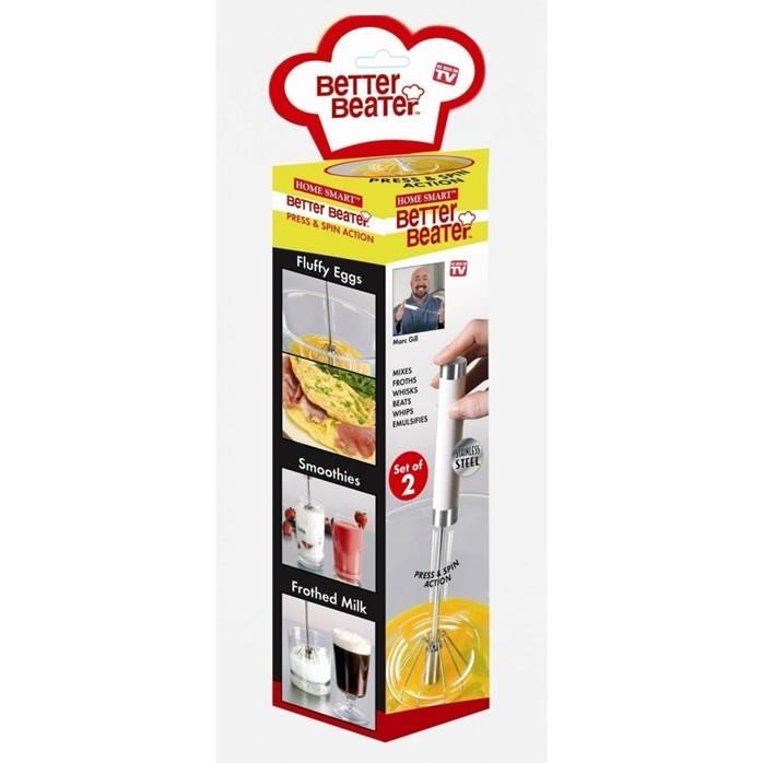 Better beater manual hand mixer press and spin mixer | Shopee Philippines