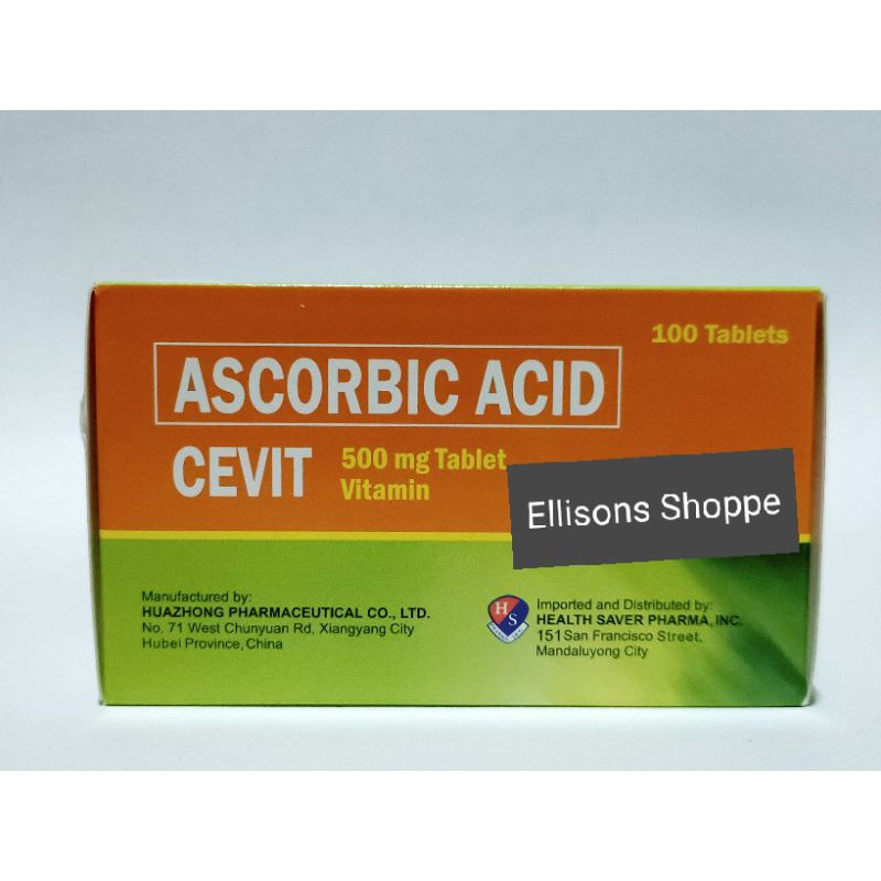 CEVIT Ascorbic Acid 500mg Box of 100 Tablets | Shopee Philippines