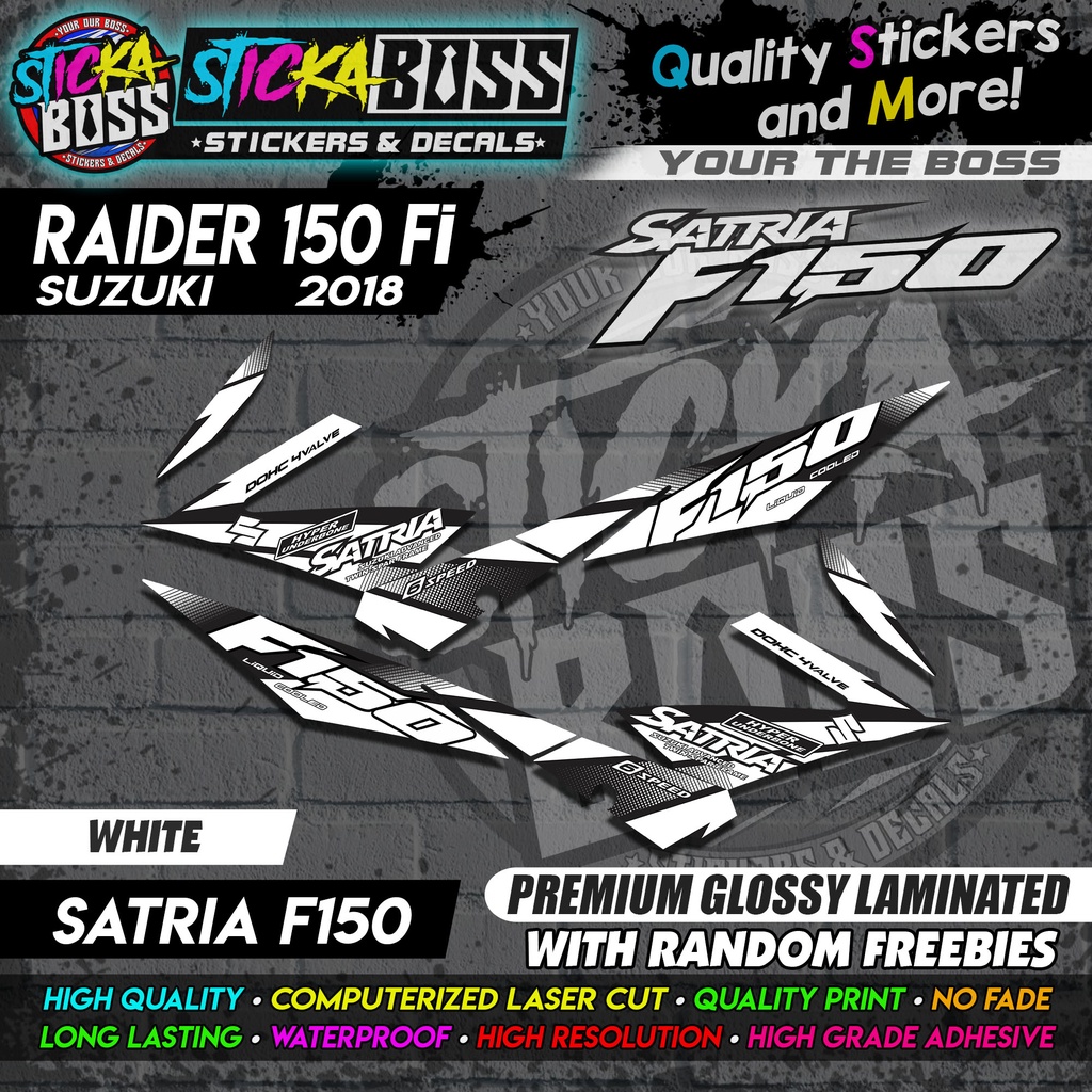 Suzuki Raider 150 Fi Stock Decals (Satria F150)【PREMIUM GLOSSY ...