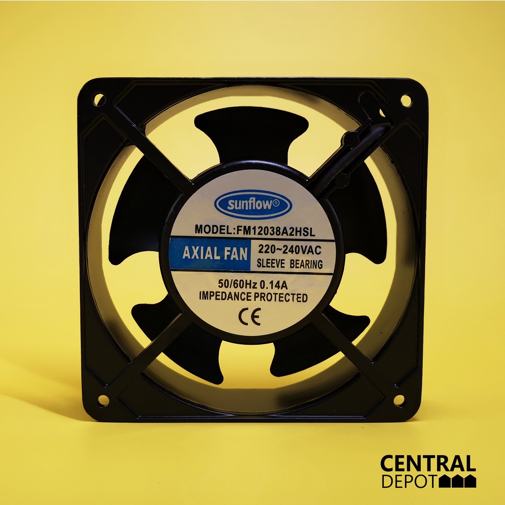 Sunflow Blower Fan 220V - Computer CPU Exhaust Cooling Fan, Incubator Fan, Axial Fan (120 x ...