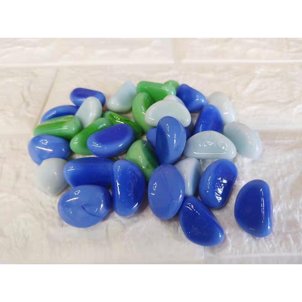 Artificial Colored Stone Pebbles Home Decoration (1 Pack) | Shopee ...