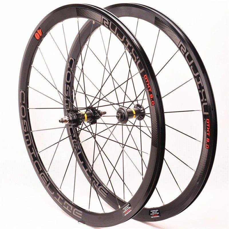 700C 40mm fixed gear wheelset track bicycle carbon HUB wheelset alloy ...