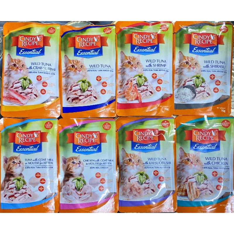 Cindy's Recipe Essential 70g Cat Wet Food | Shopee Philippines