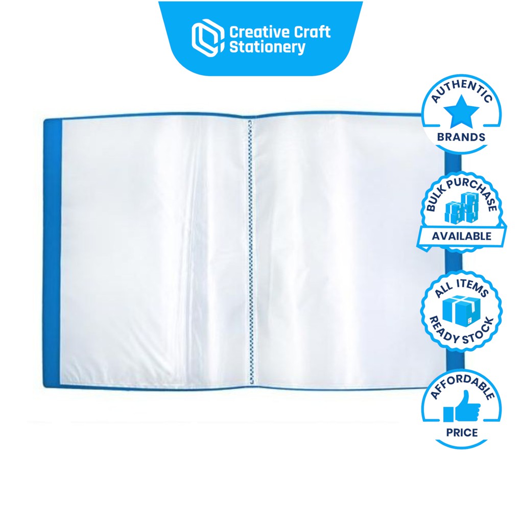A4 Clear Holder Book Colourful / Transparent Display Folder Office ...